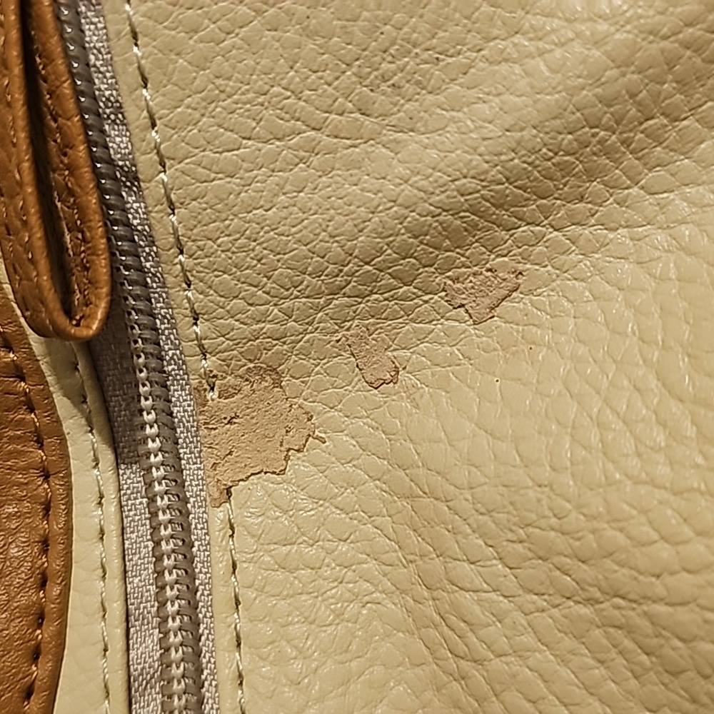 Adorable Ruffle Fan Style Vintage Purse! Tan Unique S… - Gem